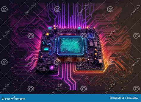 Microchip Semiconductor Manufacturing Automatic Machine Robot Installing Chip On Board Stock