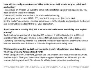 Top AWS Interview Questions And Answers In Pptx