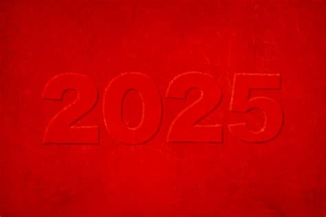 수평 일반 비어있는 빈 거친 질감 밝은 생생한 빨간색 적갈색 색상 백색 벽 벡터 배경 또는 벽지 3d 빛나는 3 차원 귀여운 텍스트 2025 새해 인사말 카드 월페이퍼