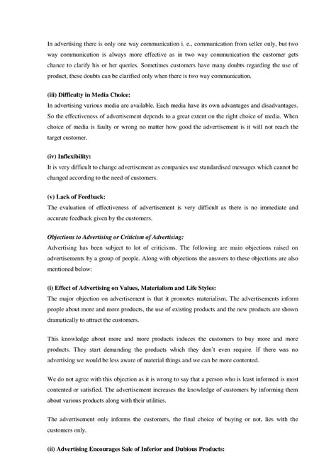 Iare Mm Lecture Notes 0 51 78 In Advertising There Is Only One Way