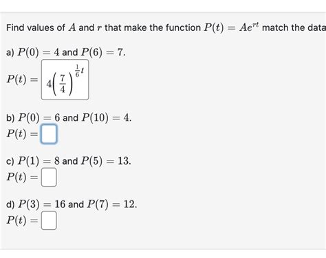 Solved Find Values Of A And R That Make The Function Chegg Com