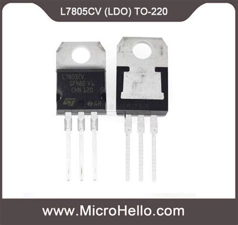 10pcs L7805cv 1 5a Ldo 5v To 220 St Voltage Regulators