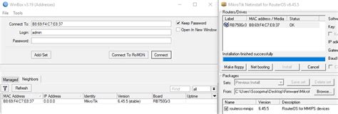 how to perform a mikrotik netinstall scoop