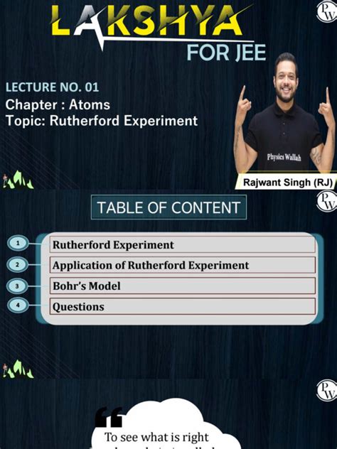 Atoms 01 Classnotes Lakshya Jee 2023 Pdf
