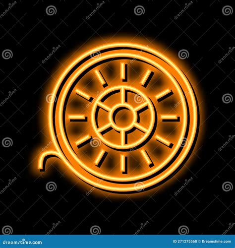 Polylactic Acid Pla Thermoplastic Neon Glow Icon Illustration Stock