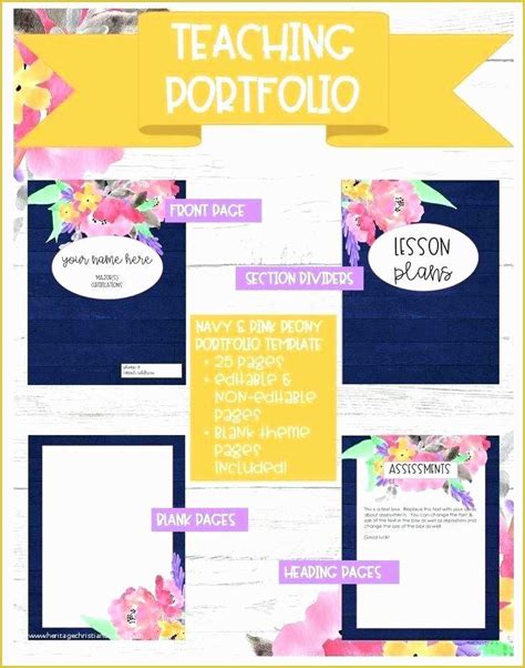 Teacher Portfolio Template Free