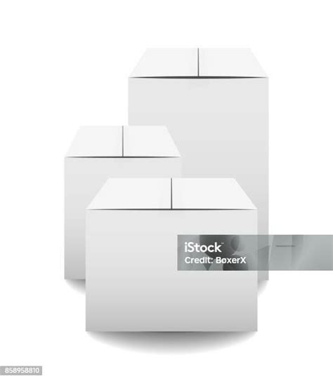화이트 흰색 배경에 고립 된 상자 포장 하는 판지 배달 폐쇄 벡터 일러스트 레이 션 공란에 대한 스톡 벡터 아트 및 기타 이미지 공란 기업 재무와 산업 나름 Istock