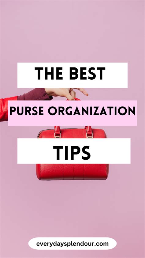 How To Declutter And Organize Your Purse Everyday Splendour