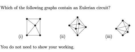 Solved Which Of The Following Graphs Contain An Eulerian