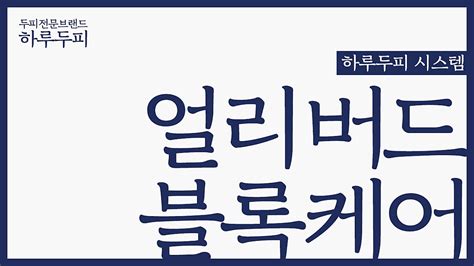 하루두피 시스템 하트들 필수 시청 블록케어 얼리버드 탄생 네이버 Tv
