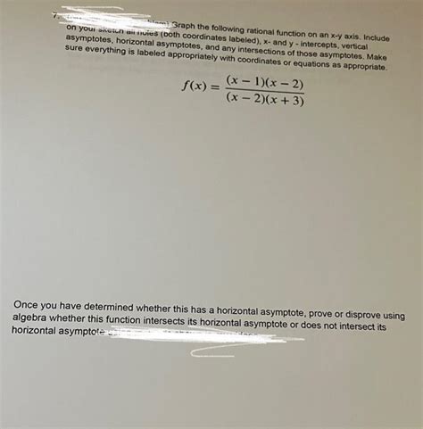 solved am sraph the following rational function on an x y
