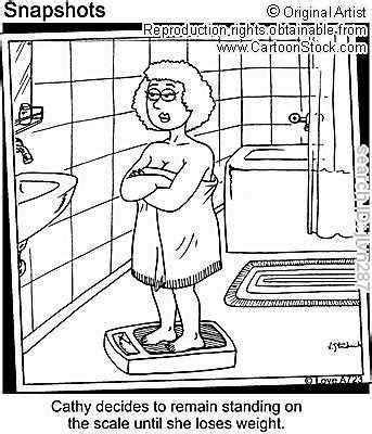 Funny Bathroom Scale Cartoon