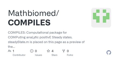 Github Mathbiomedcompiles Compiles Computational Package For Computing Analytic Positive