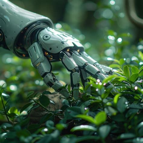 Utilization Of Robot Technology That Is Planting Seeds On The Ground