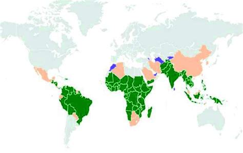 World Map Of Malaria Endemic Areas The Green Coloured Areas Download Scientific Diagram