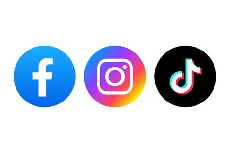 Facebook Instagram Tiktok Logo Wektory Pobierz Wysokiej Jakości Darmowe Wektory Z Freepik