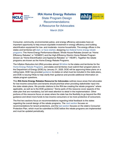 ira home energy rebates state program design recommendations a resource for advocates climate