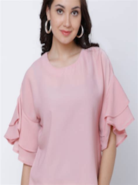 Buy Tokyo Talkies Women Pink Solid Crop Top Tops For Women 4925004 Myntra