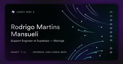 Rodrigo Martins Mansueli Msc On Linkedin Rodrigo Martins Mansuelis Supalaunchweek Ticket