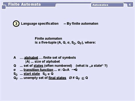 Finite Automata Alphabet And Words Alphabet Finite Unempty