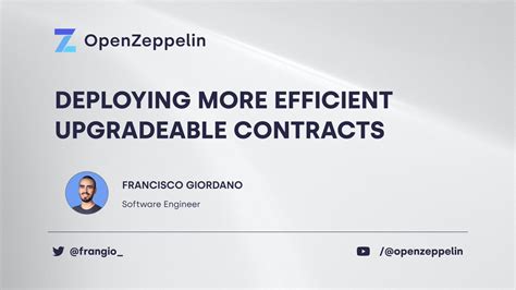 OpenZeppelin On Twitter Deploy More Efficient Upgradeable Contracts