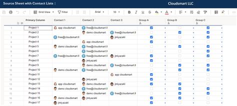 Unable To Group Or Summarize By Contact Column Smartsheet Community