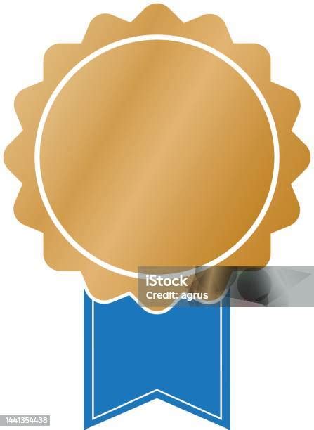 블루 리본 배너와 골드 컬러 어워드의 벡터 일러스트 레이 션 1위에 대한 스톡 벡터 아트 및 기타 이미지 1위 경쟁 고급 Istock