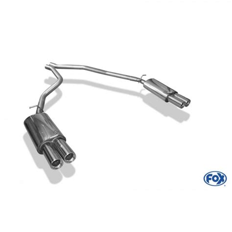 Silencieux Arrière Duplex Inox 2x80mm Type 13 Pour Range Rover Ii Type Lp