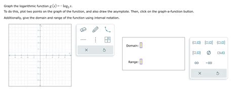 Solved Graph The Logarithmic Function Gx Log3xto Do