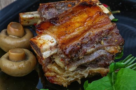 Premium Photo Roasted Beef Ribs