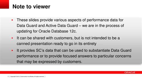 Ppt Oracle Active Data Guard Performance Powerpoint Presentation Free Download Id2021392
