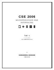 Microprocessor Lab Assessment 2 Pdf CSE 2006 MICROPROCESSOR AND INTERFACING L11 L12 SJT516