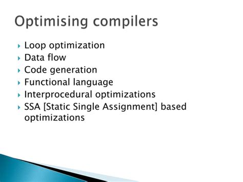 Compilers Pptx Programming Languages Computing
