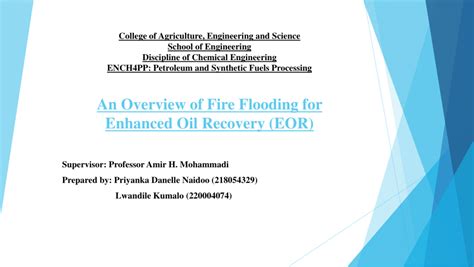 Pdf An Overview Of Fire Flooding For Enhanced Oil Recovery Eor