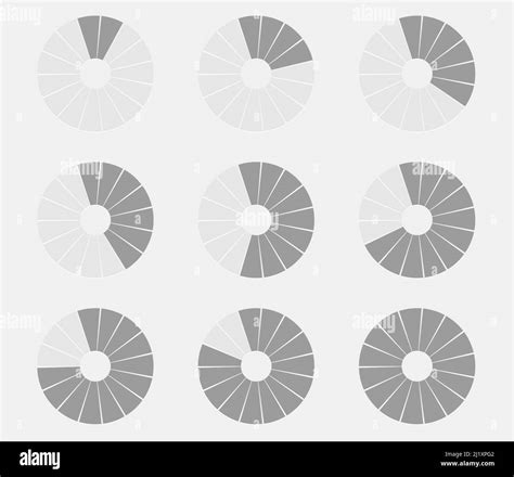 preloader circular loading bar pie chart pie graph vector template