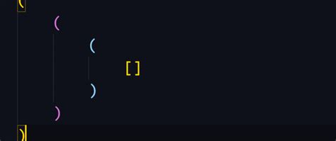 Bracket Pair Colorizer Matching Brackets To Be Identified With Colors