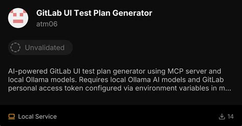 GitLab UI Test Plan Generator MCP LobeHub