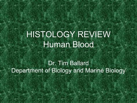 Histology Blood Ppt