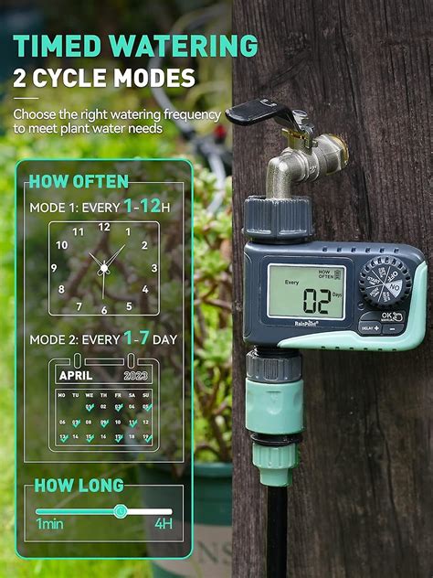Sprinkler Timer Water Timer Programmable Garden Outdoor Hose Feature Timer With Rain Delay