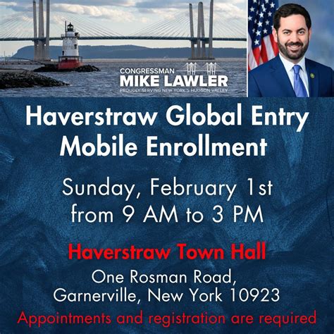 Congressman Mike Lawler Announces Global Entry Mobile Enrollment Event