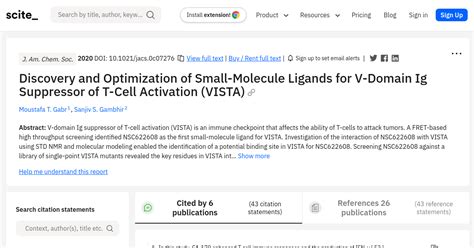 Discovery And Optimization Of Small Molecule Ligands For V Domain Ig Suppressor Of T Cell