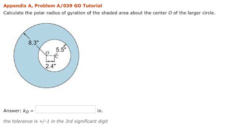 Solved Appendix A Problem A 039 GO Tutorial Calculate The Chegg Com