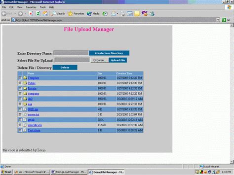 File Upload Manager CodeProject