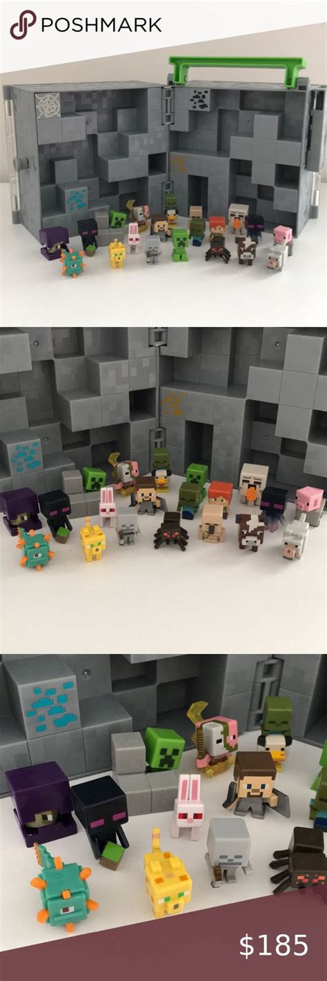 Minecraft Mini Figures And Storage Cube Minecraft Mini Figures Mini