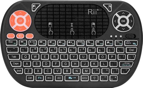 Wireless Mini Keyboard Remote Control Touchpad Mouse Combo Controller With Rgb