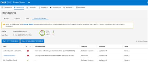 Powerstore System Health Checks Detects High Time Skew On Nodes And