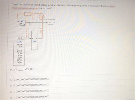 Solved Given The Processor Circuit Below What Are The Bits