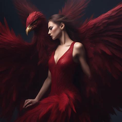 Download Ai Generated Woman Phoenix Royalty Free Stock Illustration