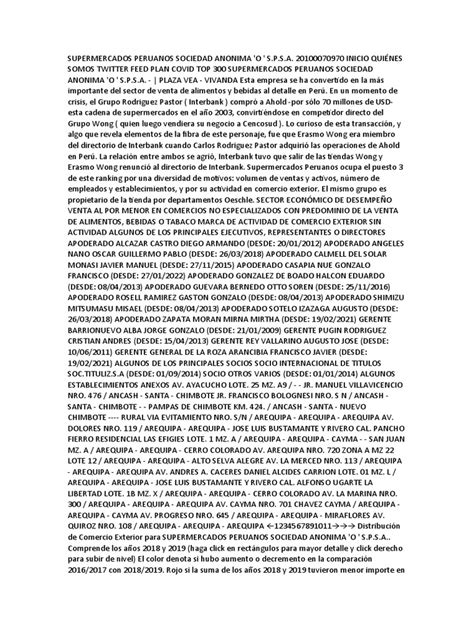 I 4 Pdf Minoristas De Alimentos Lima