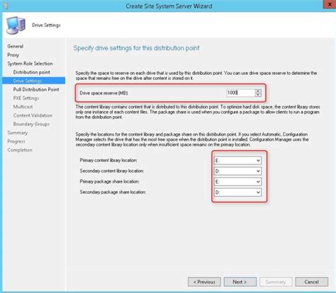 SCCM Distribution Point Installation